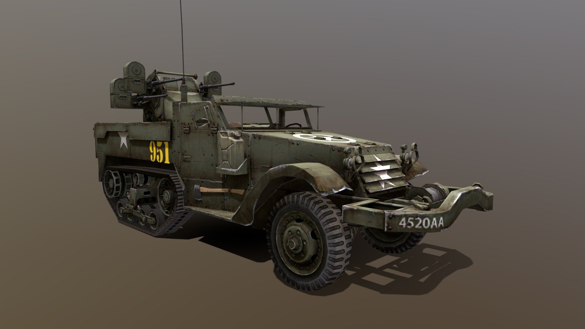 M16 MGMC halftrack - Download Free 3D model by 42manako [da02b6d ...