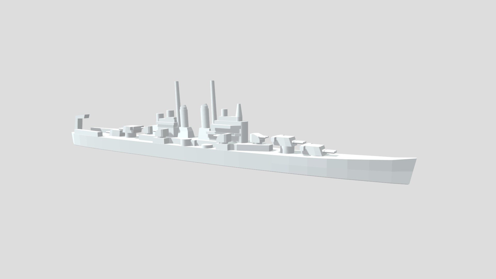 USS Cleveland - Model fpr 1/4000 printing - Download Free 3D model by ...