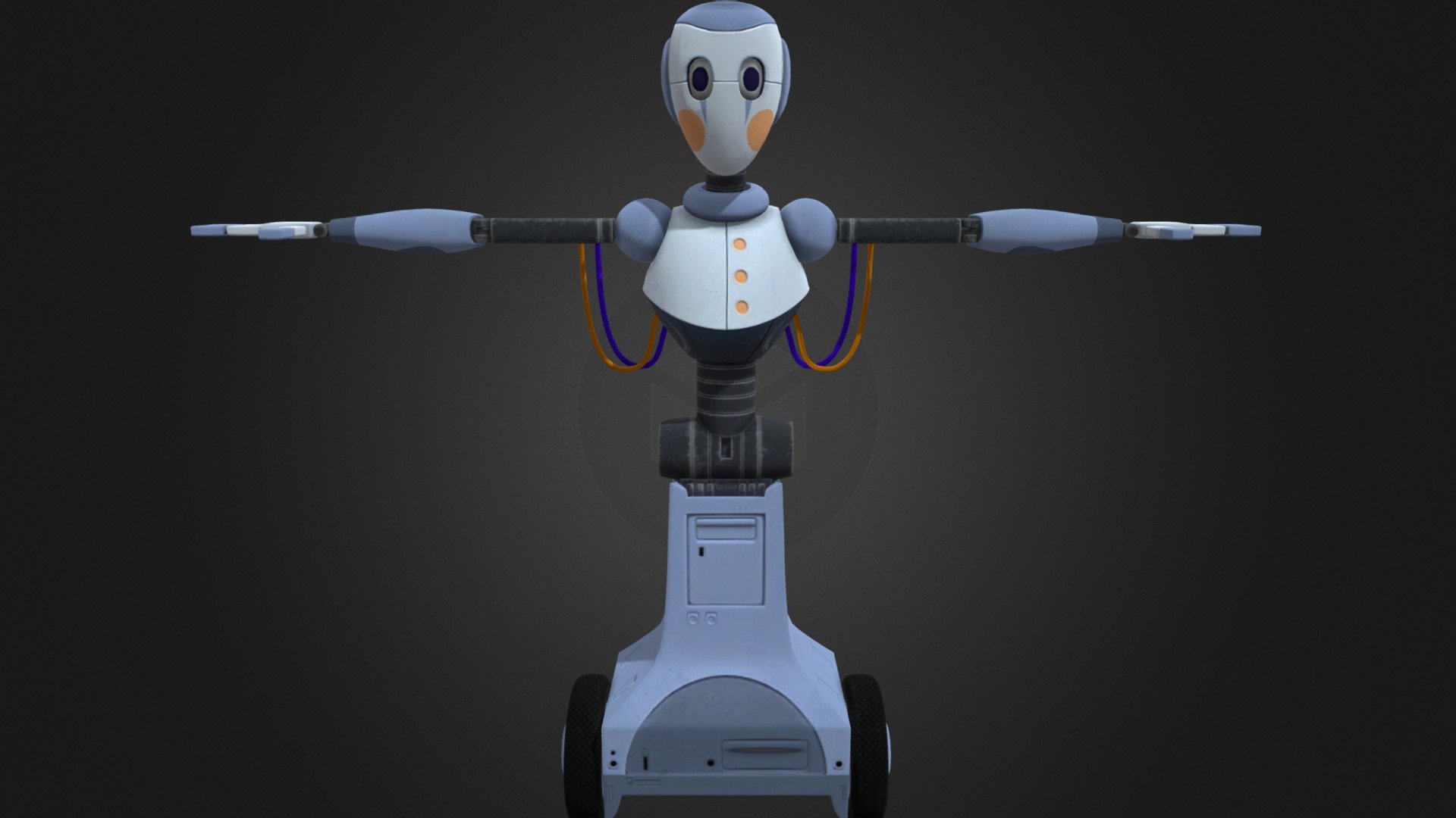 S.T.A.F.F. Bot | Security Breach - 3D model by shadow (@juztandyyy ...
