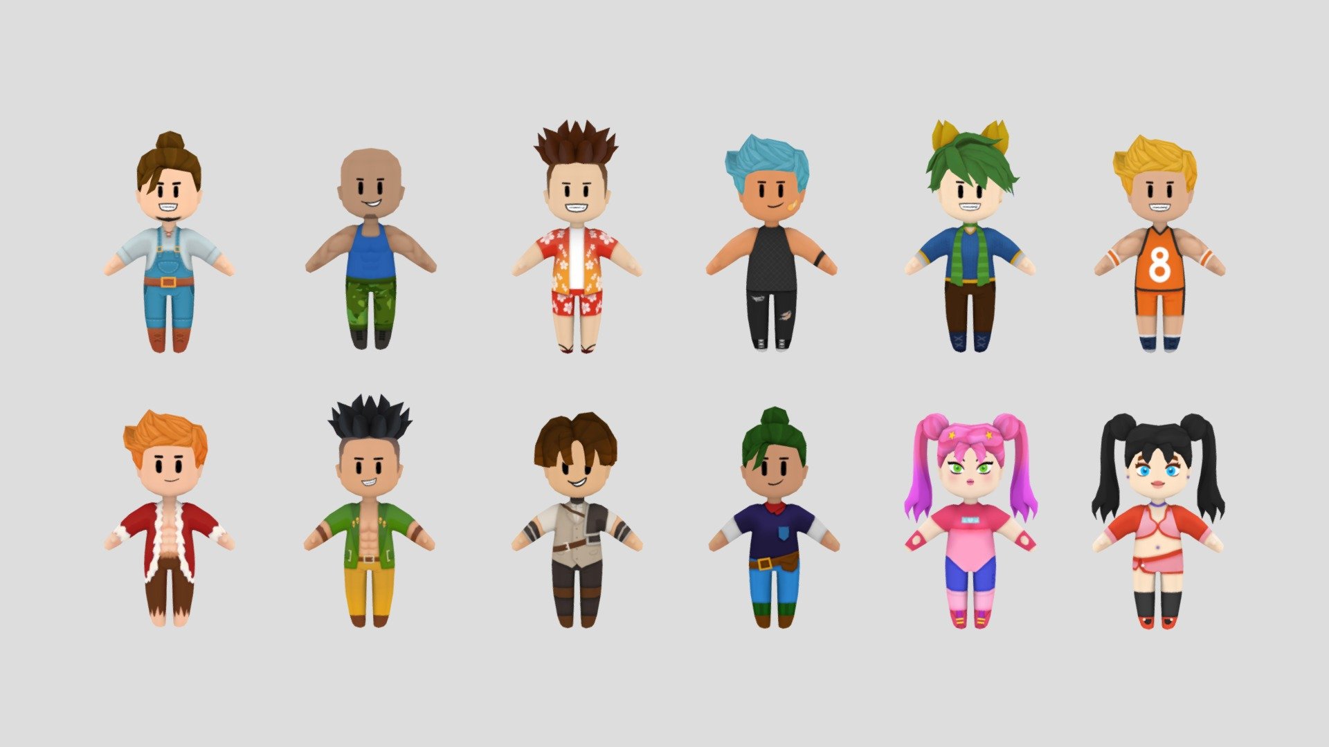 All Character - 3D model by TuUan (@AnhTuUan) [da05cb1] - Sketchfab