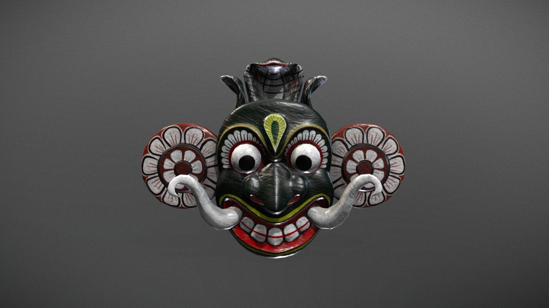 Sri Lankan Traditional Mask - 3D model by chathurya_francisco ...