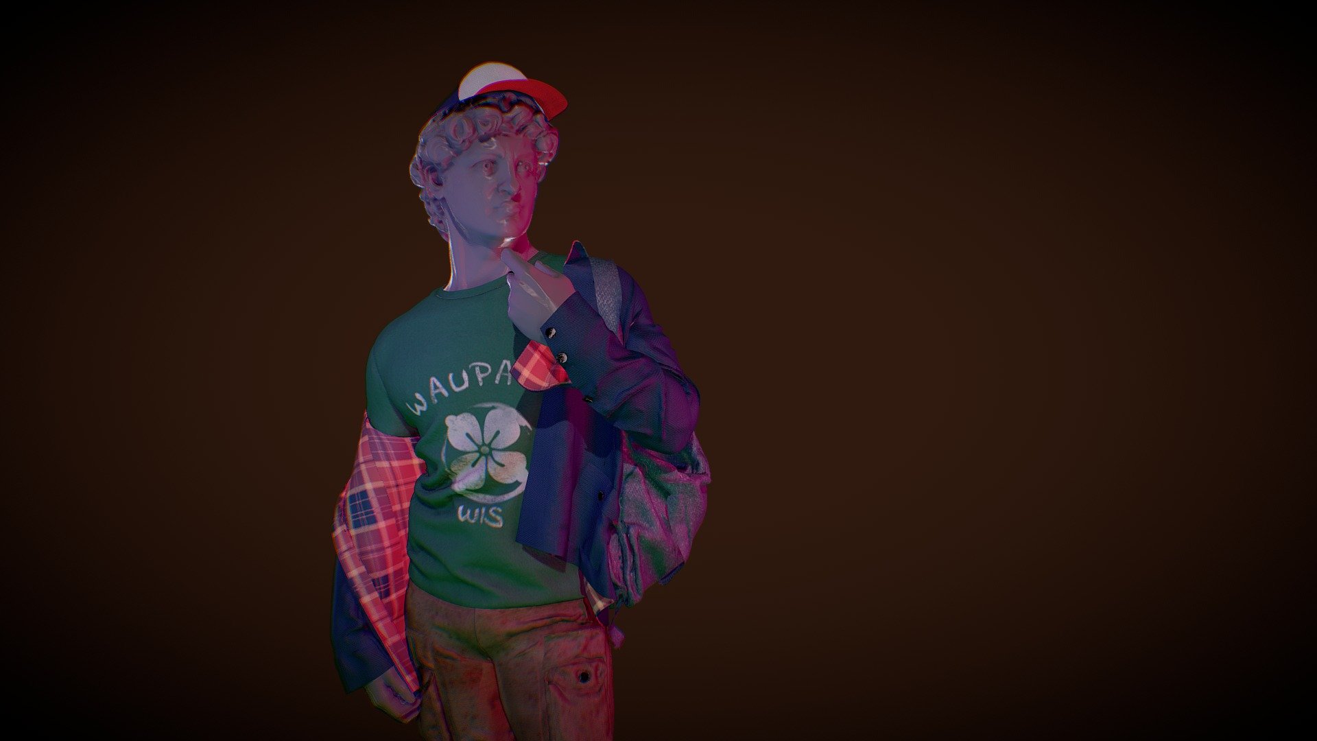 Strange David - 3D model by Edwinter (@edwinmtz) [da0e865] - Sketchfab