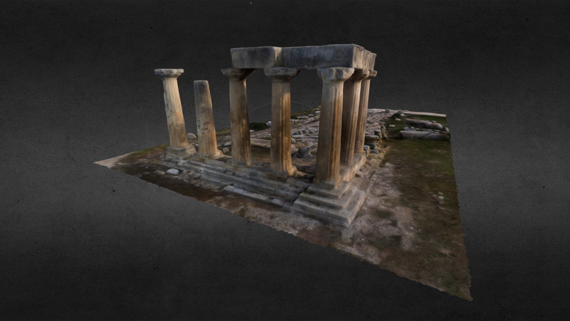 Temple Of Apollo at Corinth - Download Free 3D model by jamesherbst ...