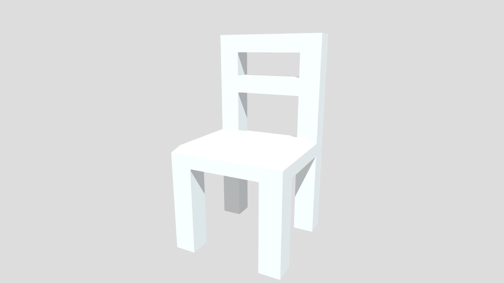 Low Poly Chair - Download Free 3D model by veyronik [da17255] - Sketchfab