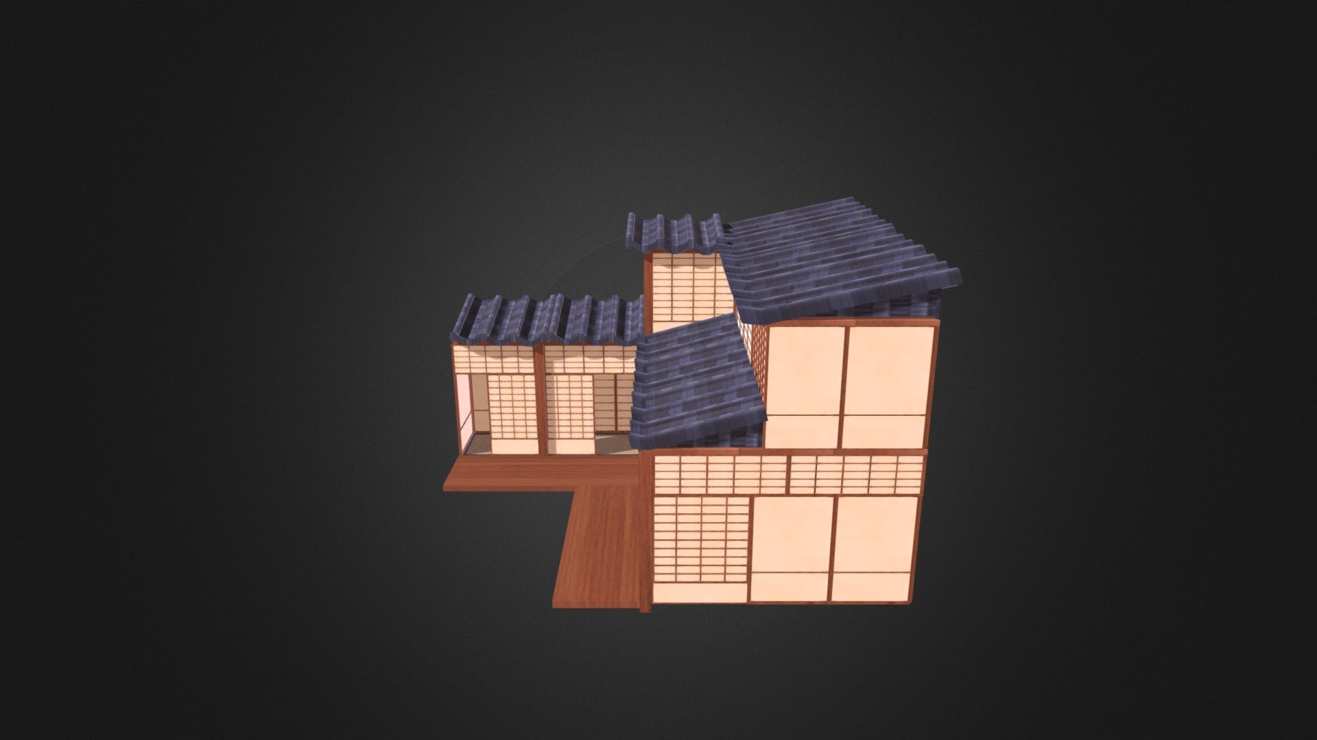 Low-Poly Japanese Home - Download Free 3D model by InaBalgos [da179c9 ...