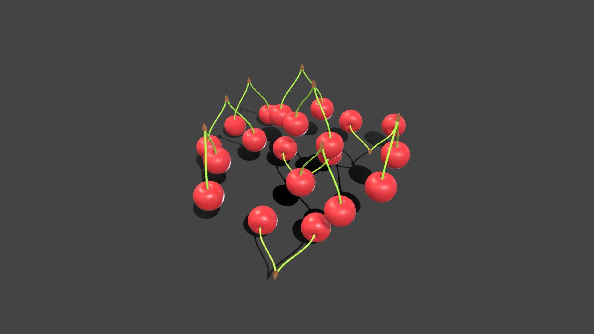 Cherries - Download Free 3D model by 3DDomino [da19e3a] - Sketchfab