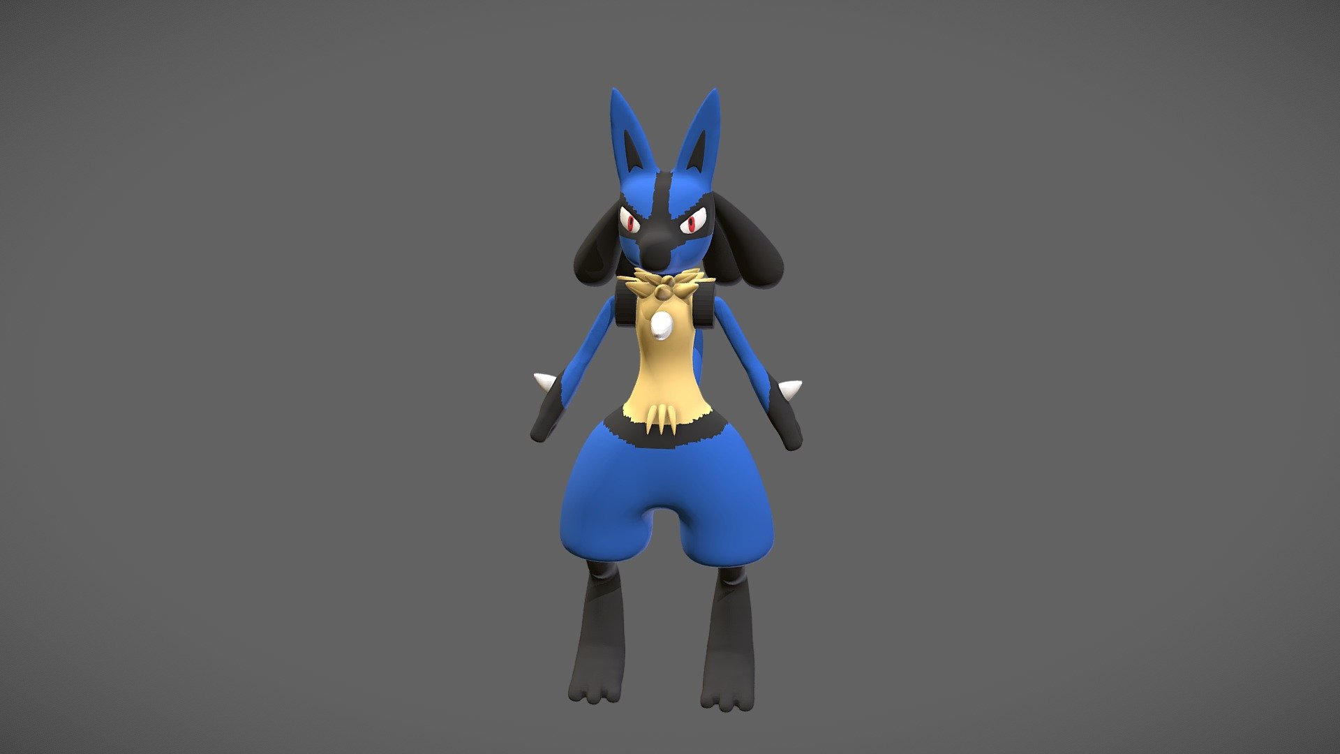 Lucario (No Retopology) - Download Free 3D model by ILunaria [da1c9b6 ...