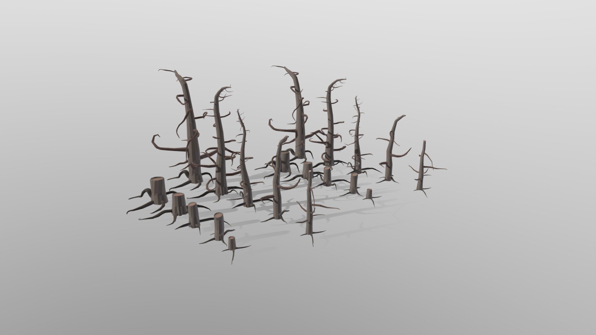 Low-Poly Dead Tree/Stump Pack - 3D model by Low-Poly (@Wxtkins ...
