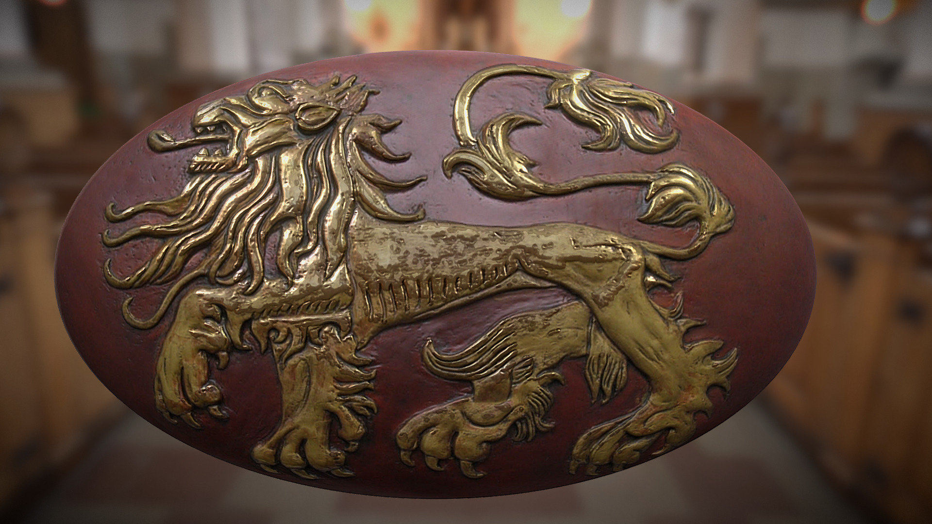 Game of Thrones - Lannister Shield - Download Free 3D model by ...