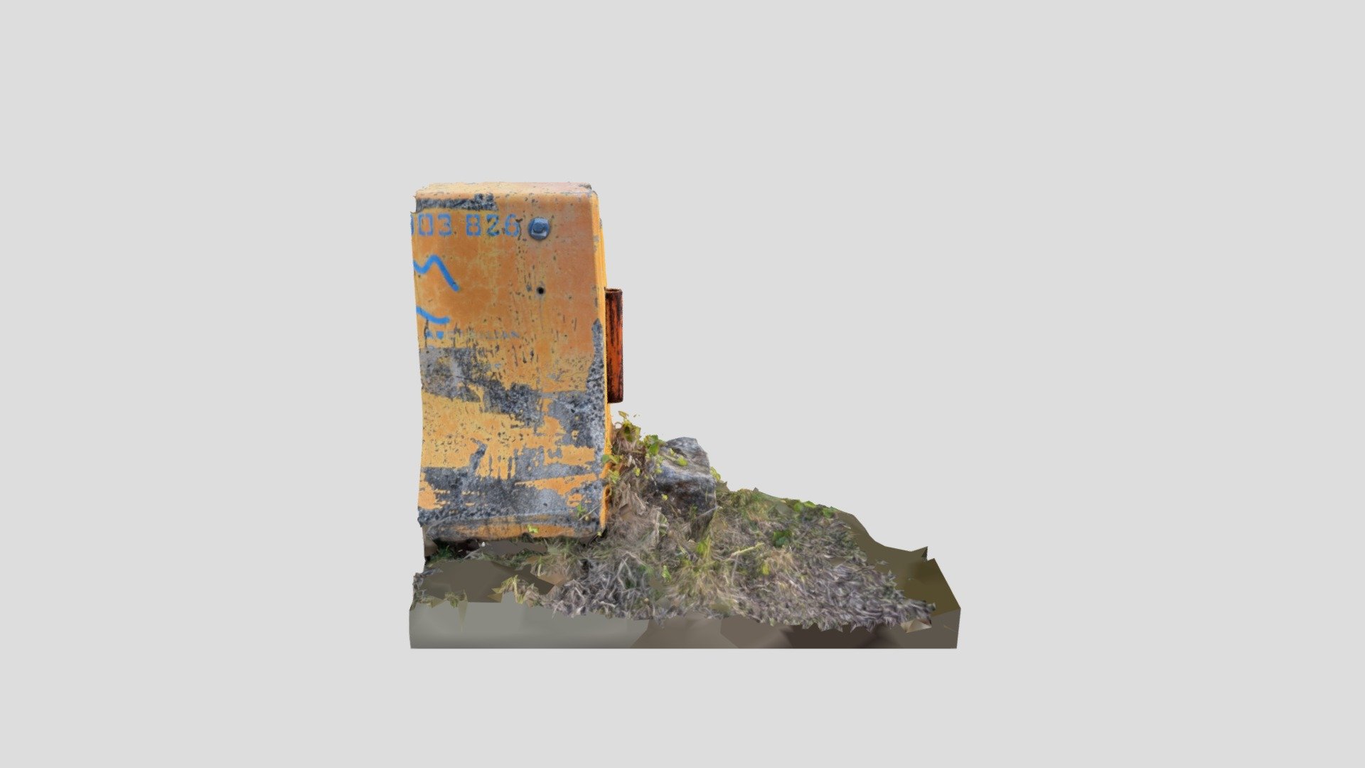 Barrier and rock - Download Free 3D model by Eth0ws [da230a5] - Sketchfab