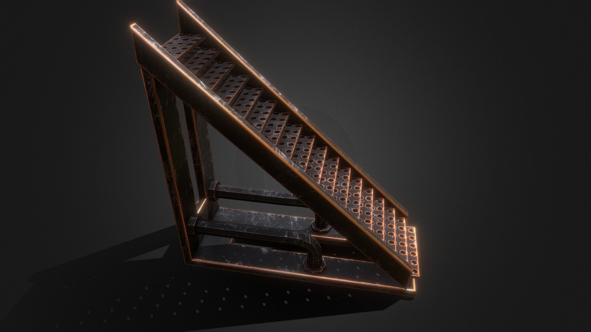 Industrial-Stairs - Download Free 3D model by Cécile Amstad (@c.m.a ...