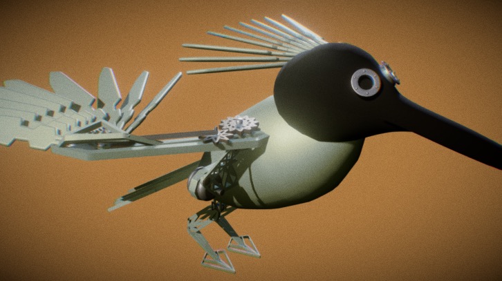 Mechanical Bird - 3D model by pierre.paslier [da280ce] - Sketchfab