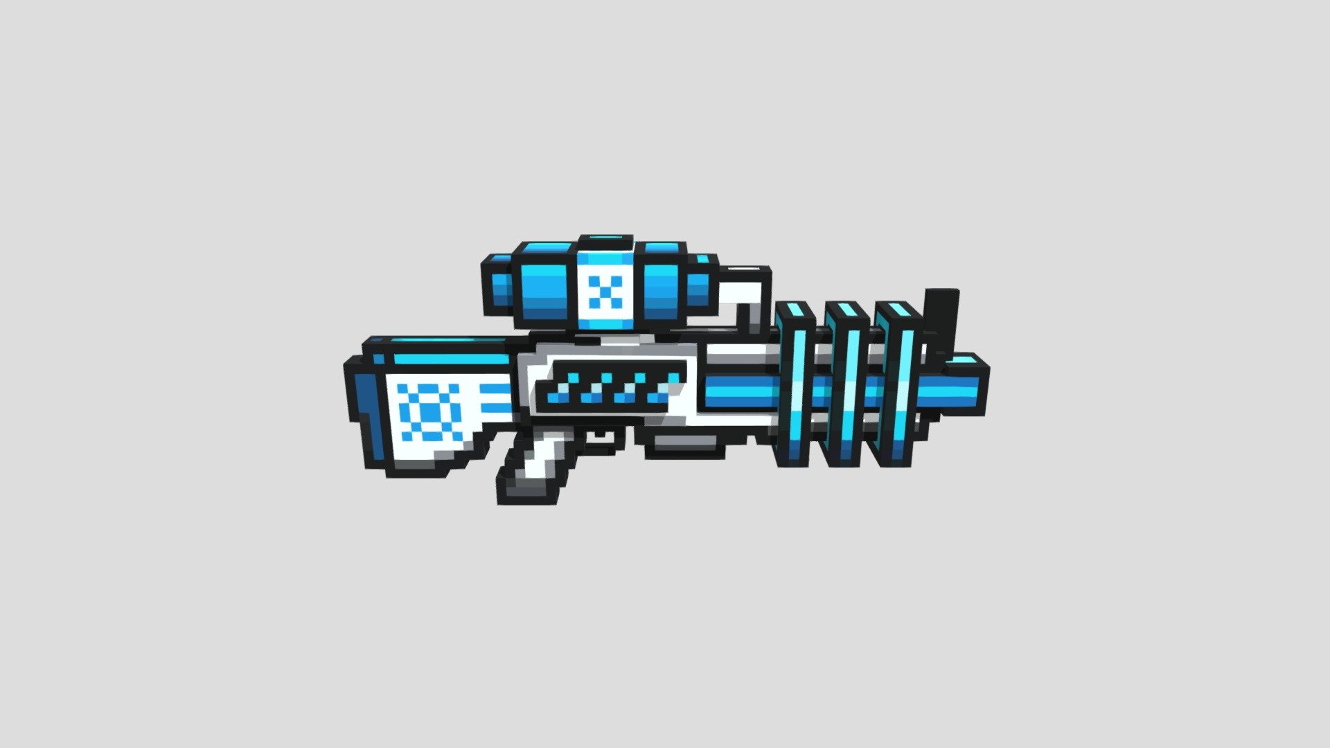 Freeze Ray Rifle Model Pixel Gun 3D - Download Free 3D model by ...