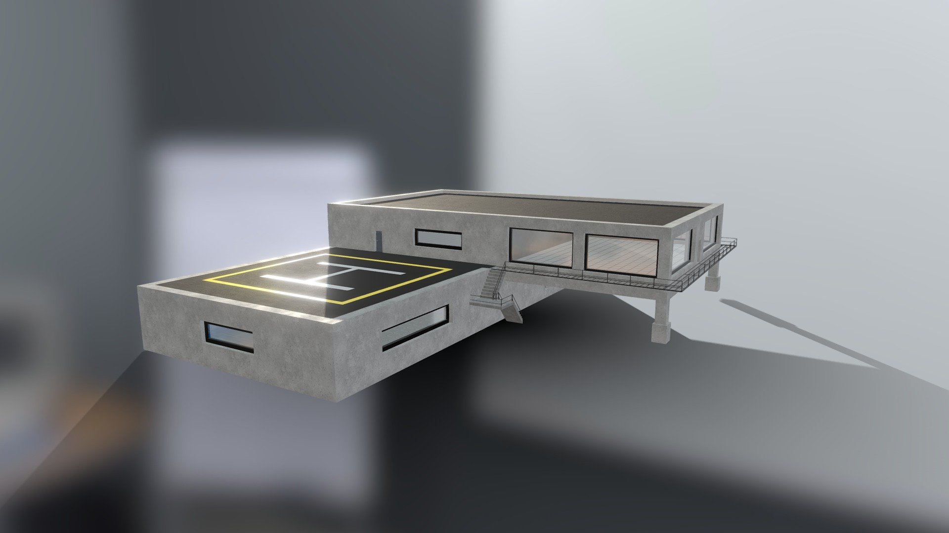 Military HQ Building with 3 Interiors - Download Free 3D model by ...