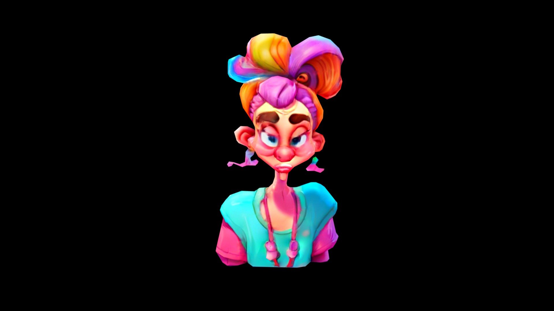 "Facial Features in Cartoons" Hair Face Nose Hea - Download Free 3D ...