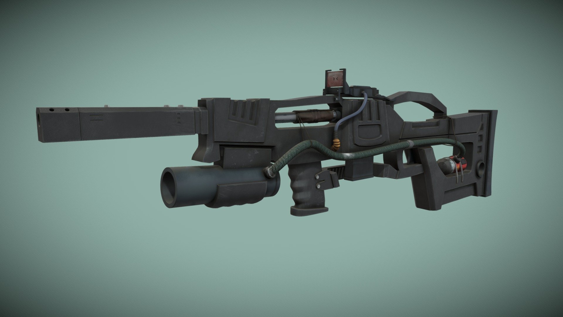 Sci-fi Weapon - Download Free 3D model by alex236 [da2cb73] - Sketchfab