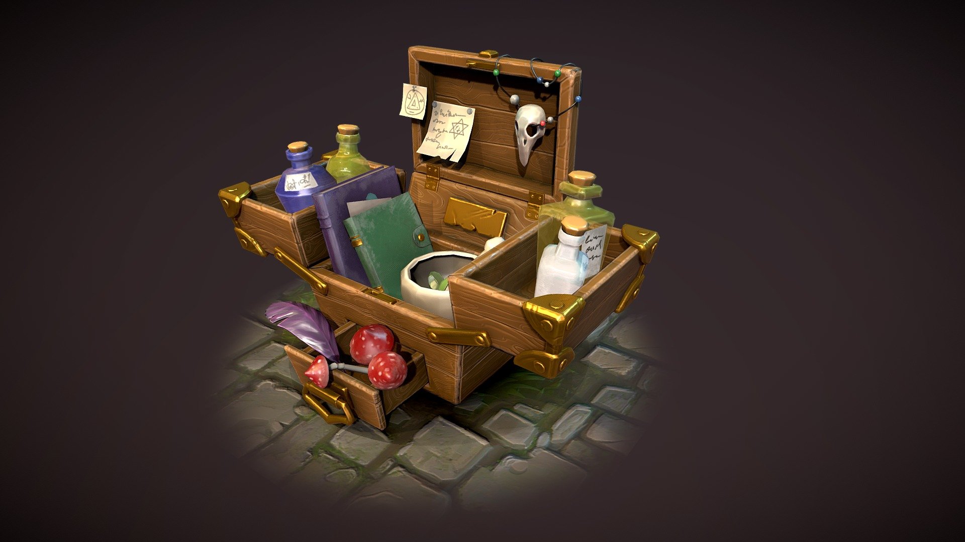 Magical Stuff - 3D model by Farkhad (@farik2311) [da2daca] - Sketchfab