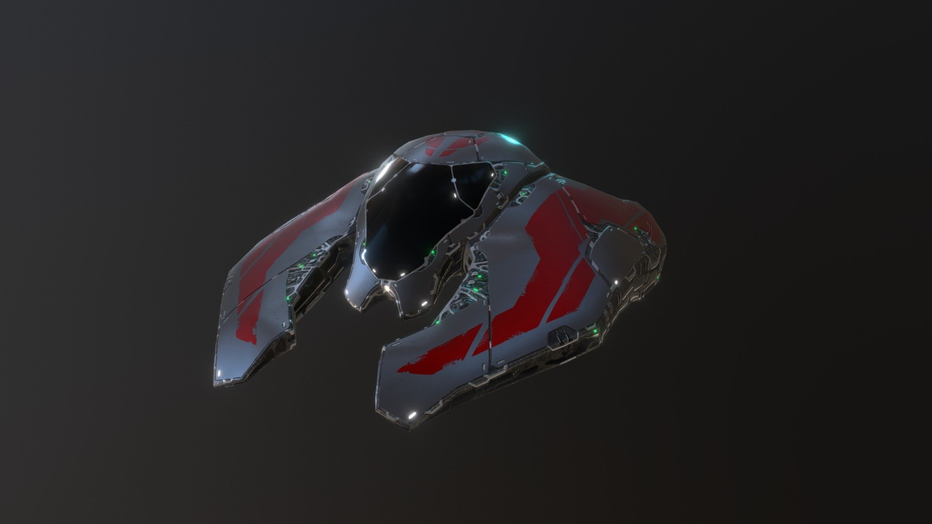Basic Spaceship : Vector - Buy Royalty Free 3D model by Lazyad ...