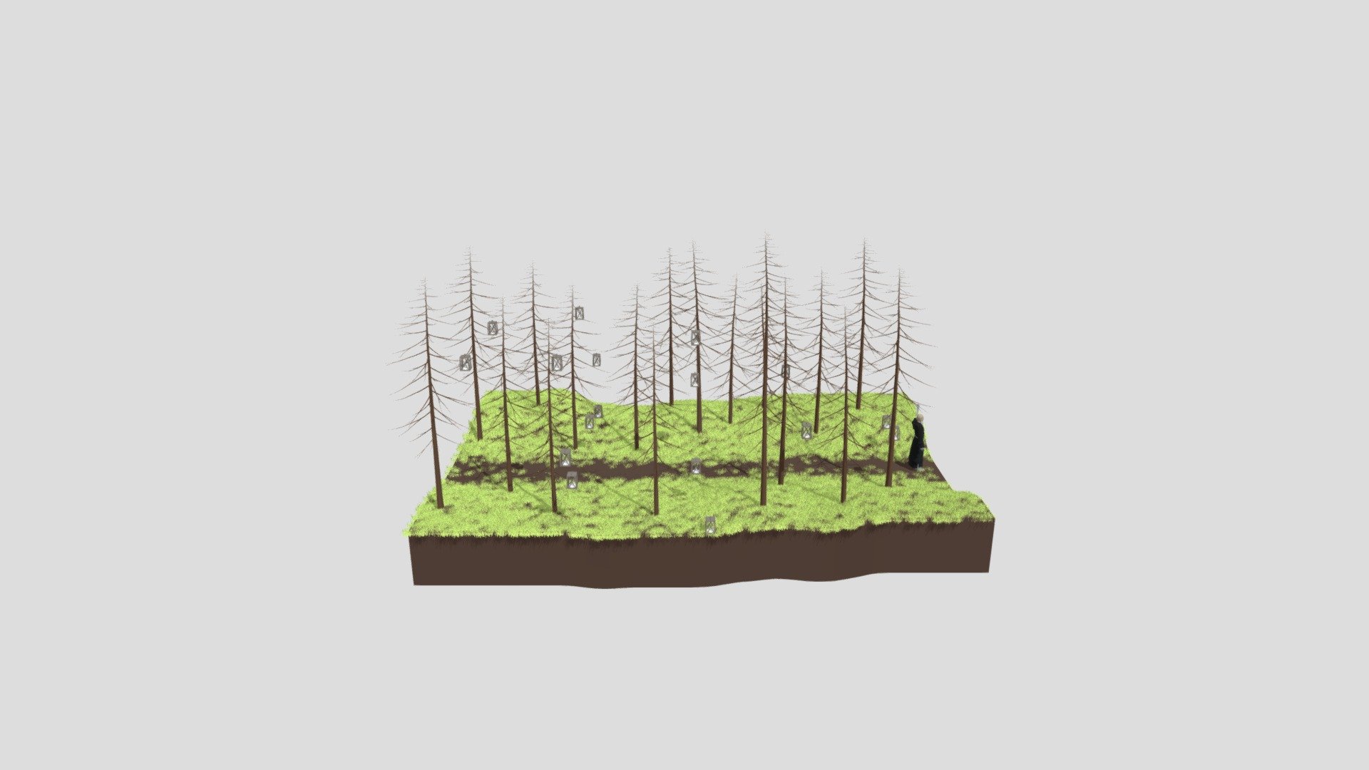 forest - 3D model by Allbrandom [da320c5] - Sketchfab