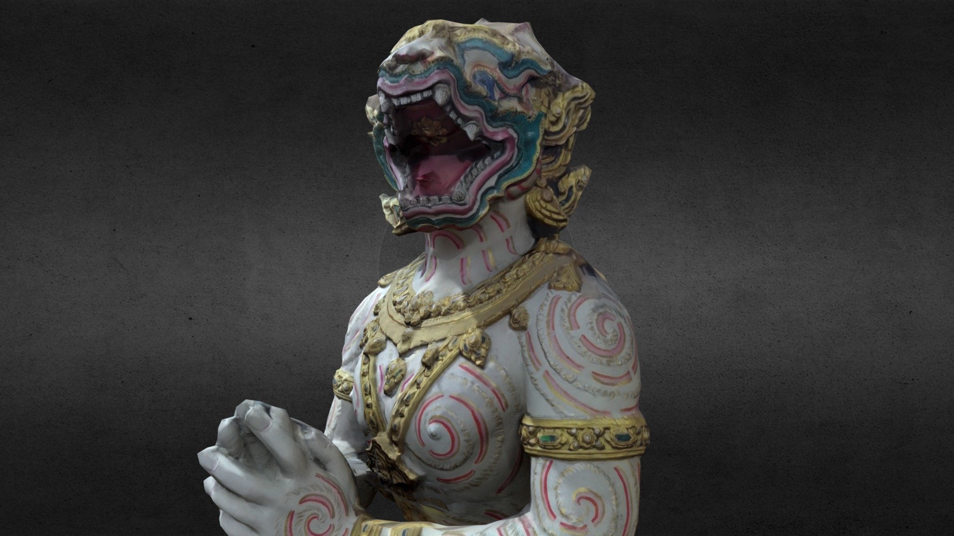 HANUMAN , BANGKOK THAILAND - 3D model by Bart Sakwerda - 3d models and research (@bart.sakwerda ...