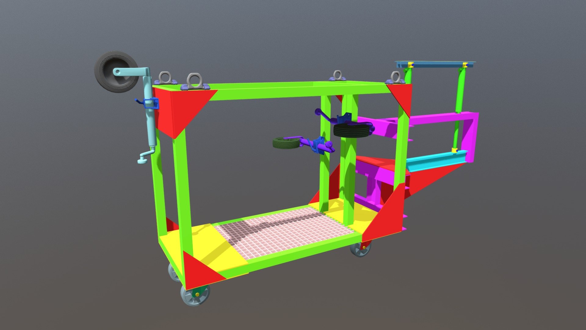 Chariot selon plan du 18/02/2018 - 3D model by Sinan.Demir [da35fbb ...
