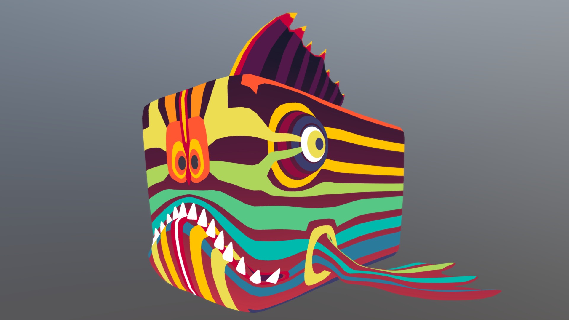 stylized fish - Download Free 3D model by Kavinda.Attanayake [da37646 ...