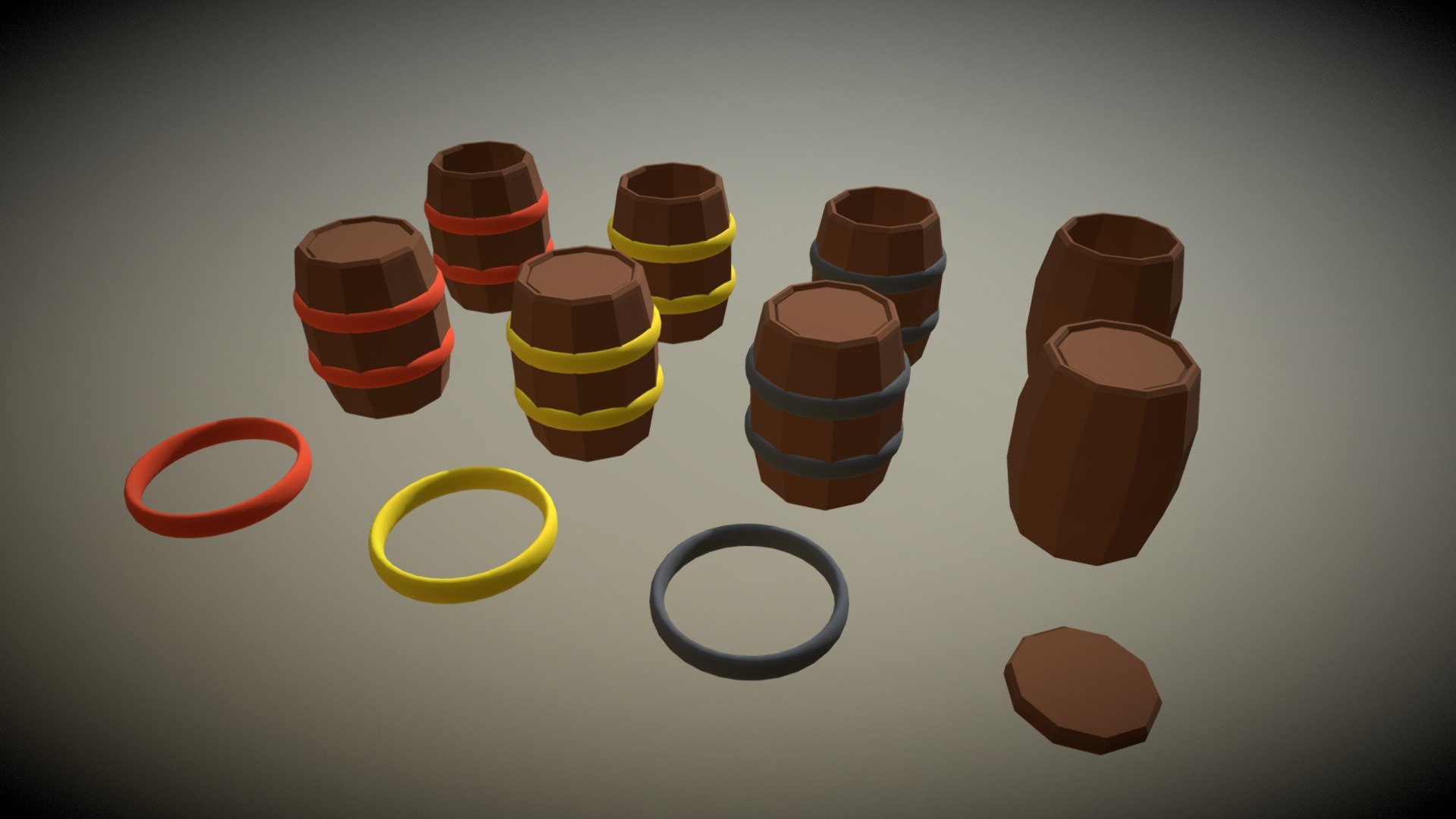 Barrel Low Poly - Download Free 3D model by Saulo Daniel (SD-Arts ...