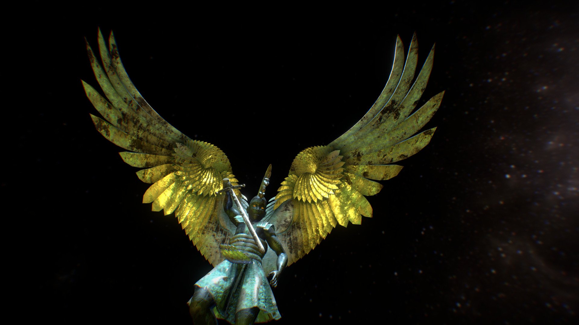 Arch Angel Michael - Buy Royalty Free 3D model by Scott Thompson ...