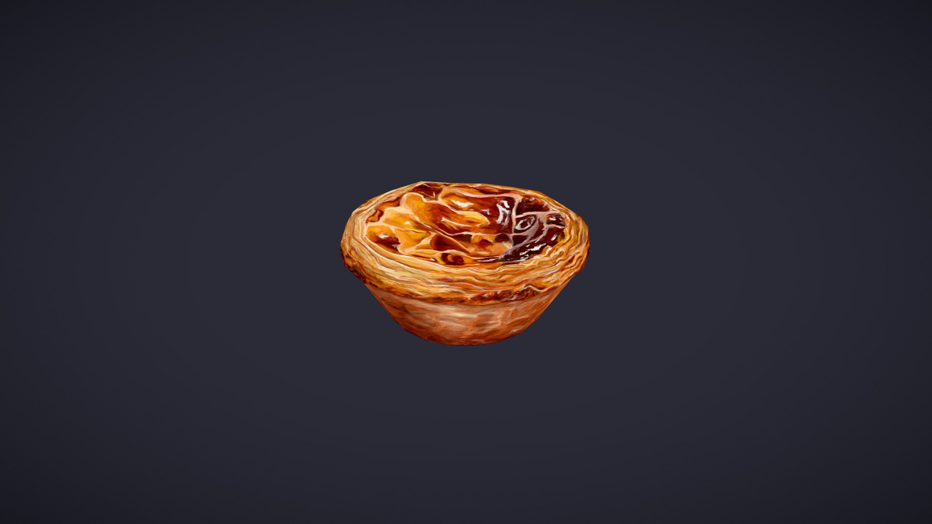Pastel de Nata - Portuguese Custard Tart - 3D model by joanacmarques ...