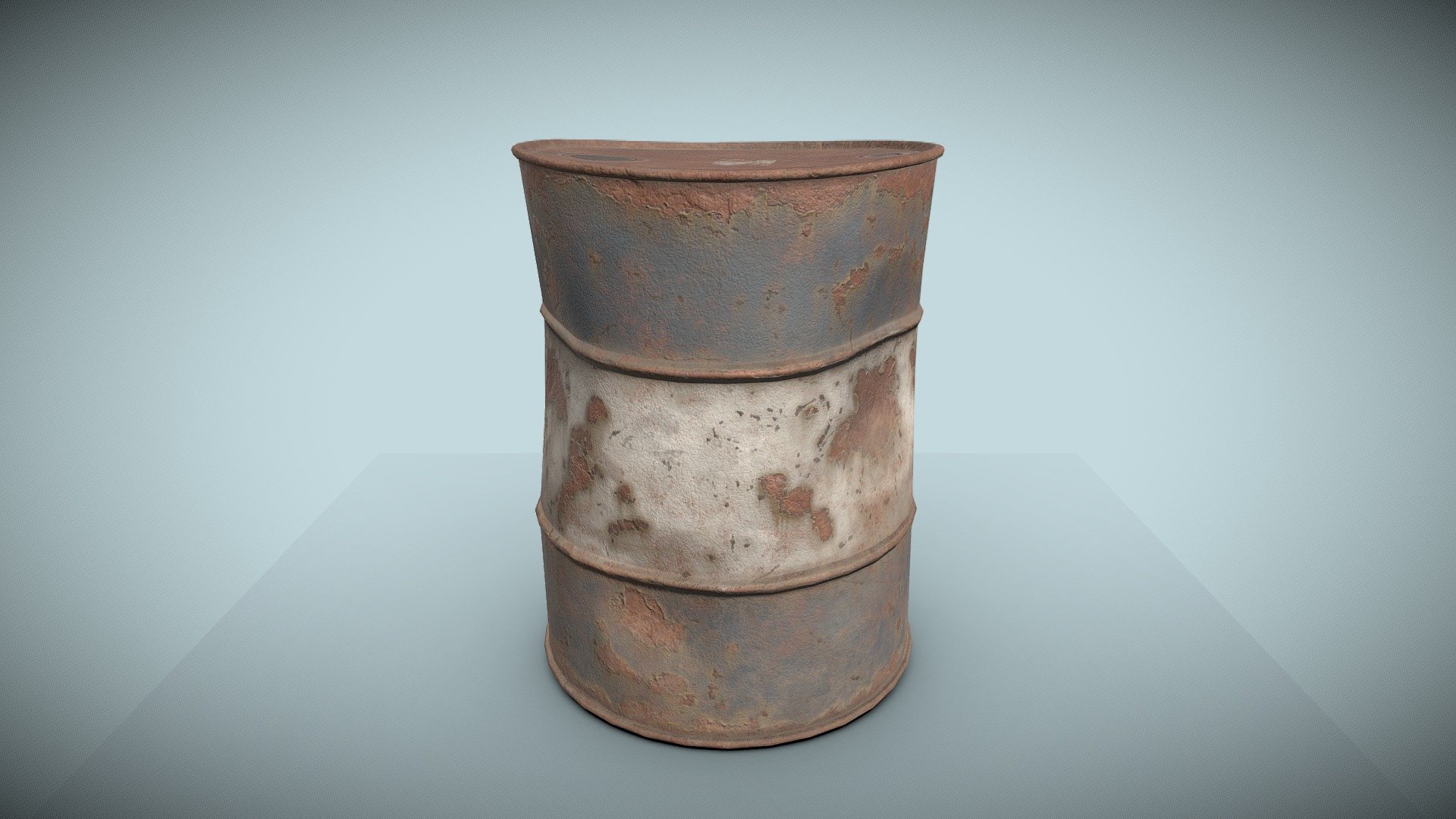 Rusty old metal barrel - 3D model by Jake1155 [da40153] - Sketchfab