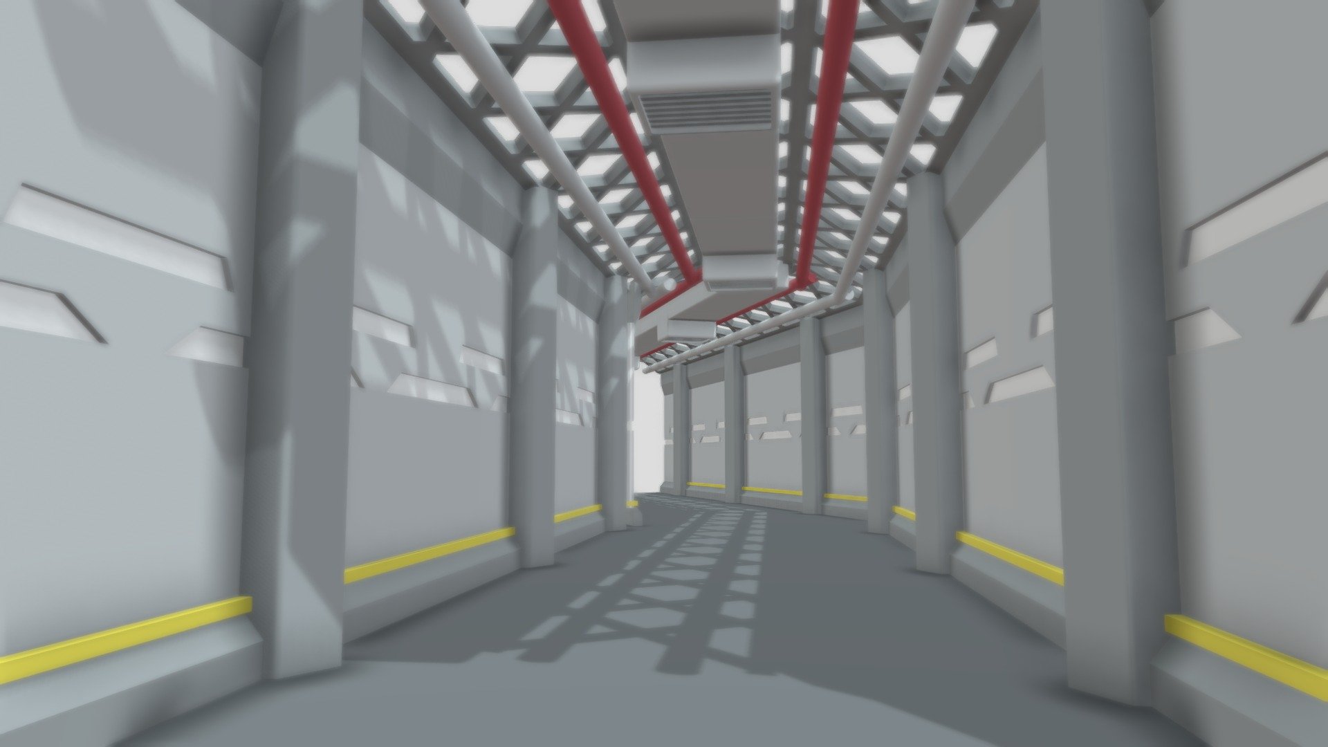 Sci-Fi Hallway - 3D model by Wandering Mechanics (@braydinrichards ...