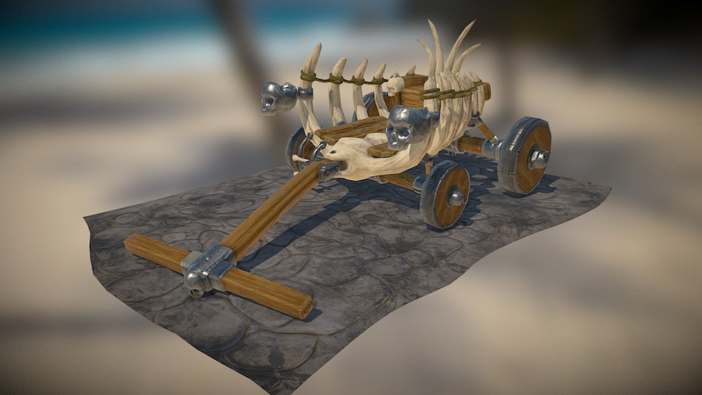 Bone Wagon - 3D model by Crispala (@alex.c) [da4339c] - Sketchfab