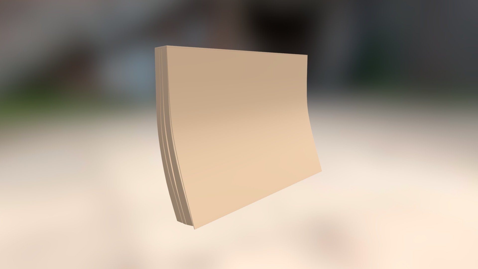 Bent Book Model - 3D model by Jessica R. Balfe (@jessicarbalfe ...