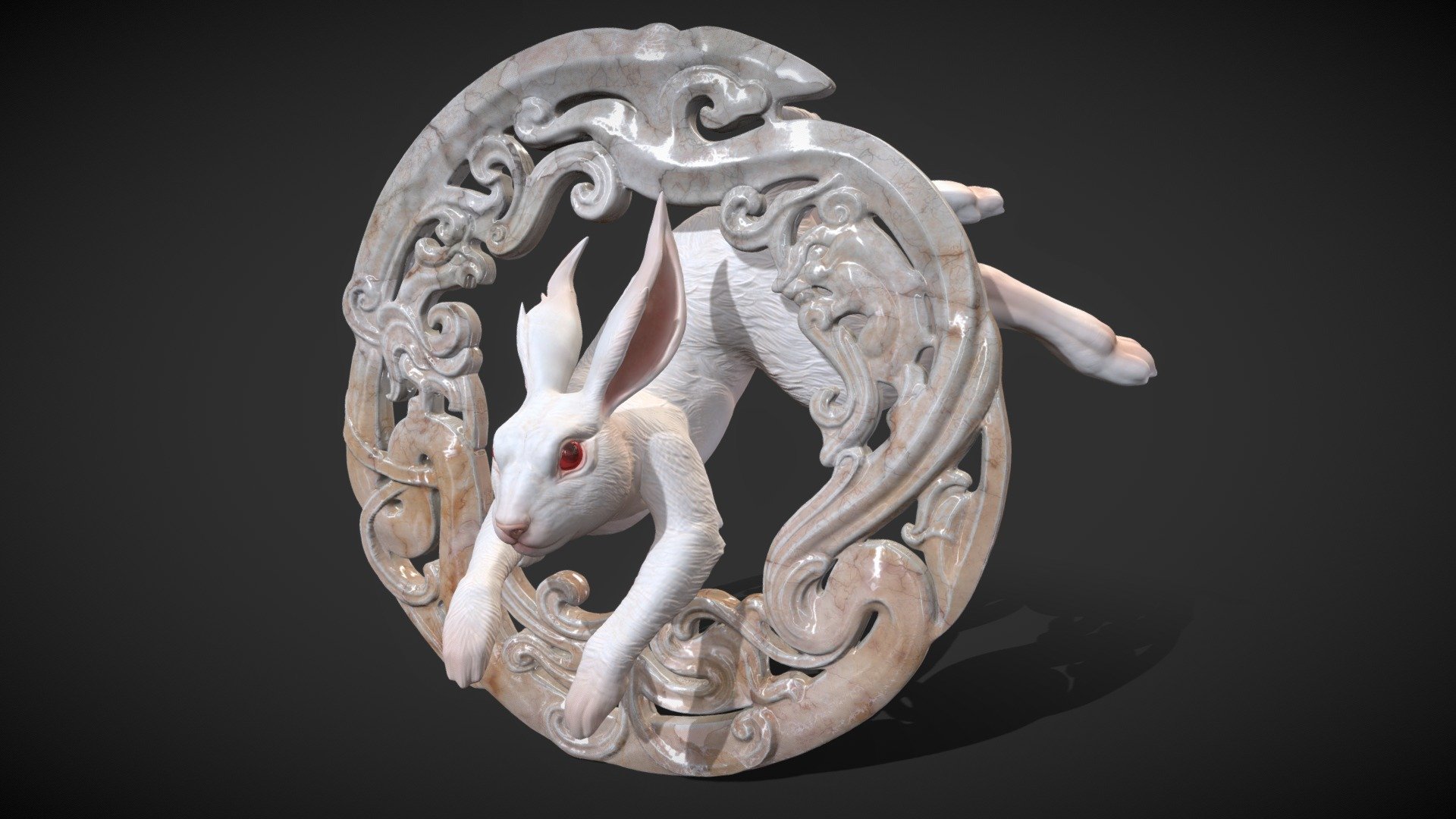 MOON RABBIT - Buy Royalty Free 3D model by xiaofeihui [da4690f ...