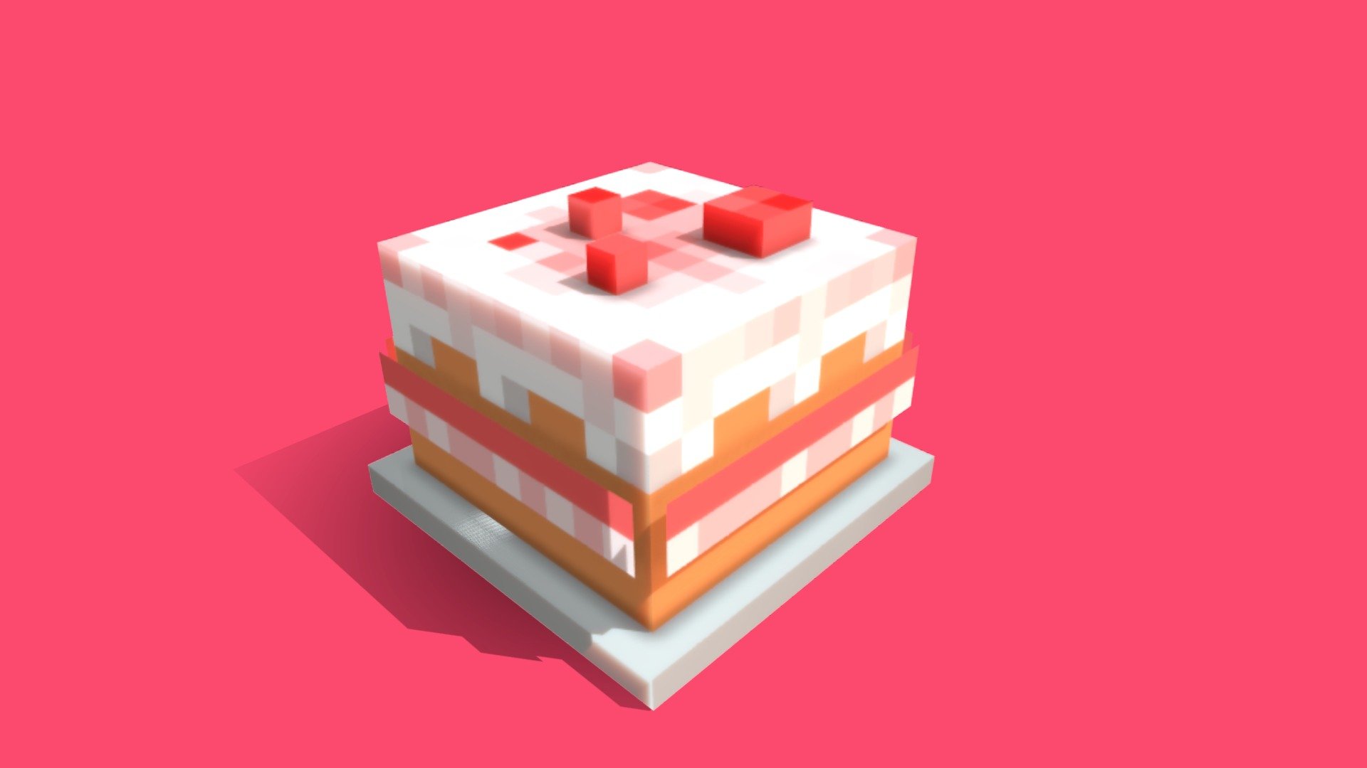 Sweet Minecraft Cake - Download Free 3D model by V0NN13_1S_T13RD ...