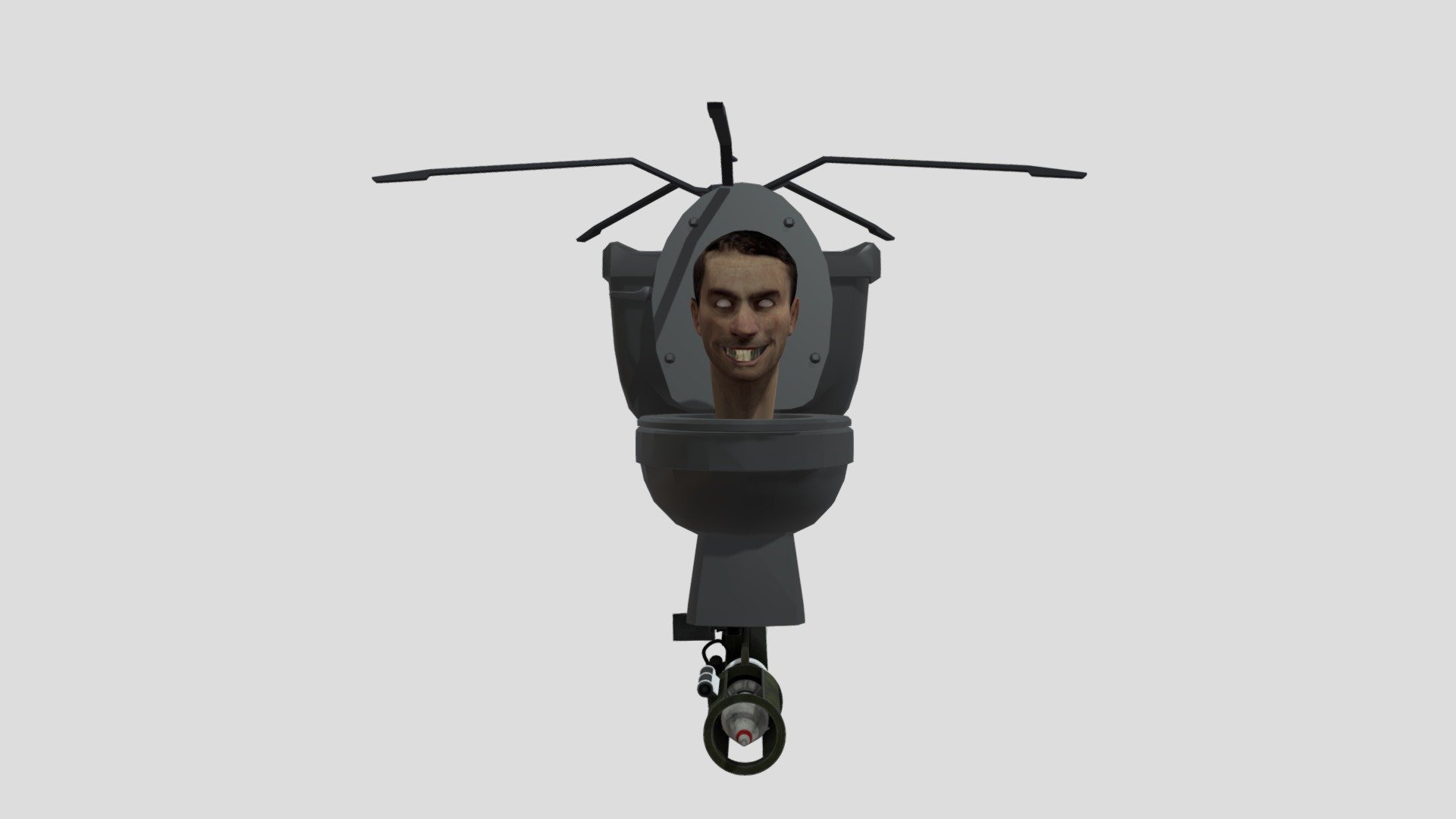 Helicopter Rocket Launcher Skibidi Toliet - Download Free 3D model by ...