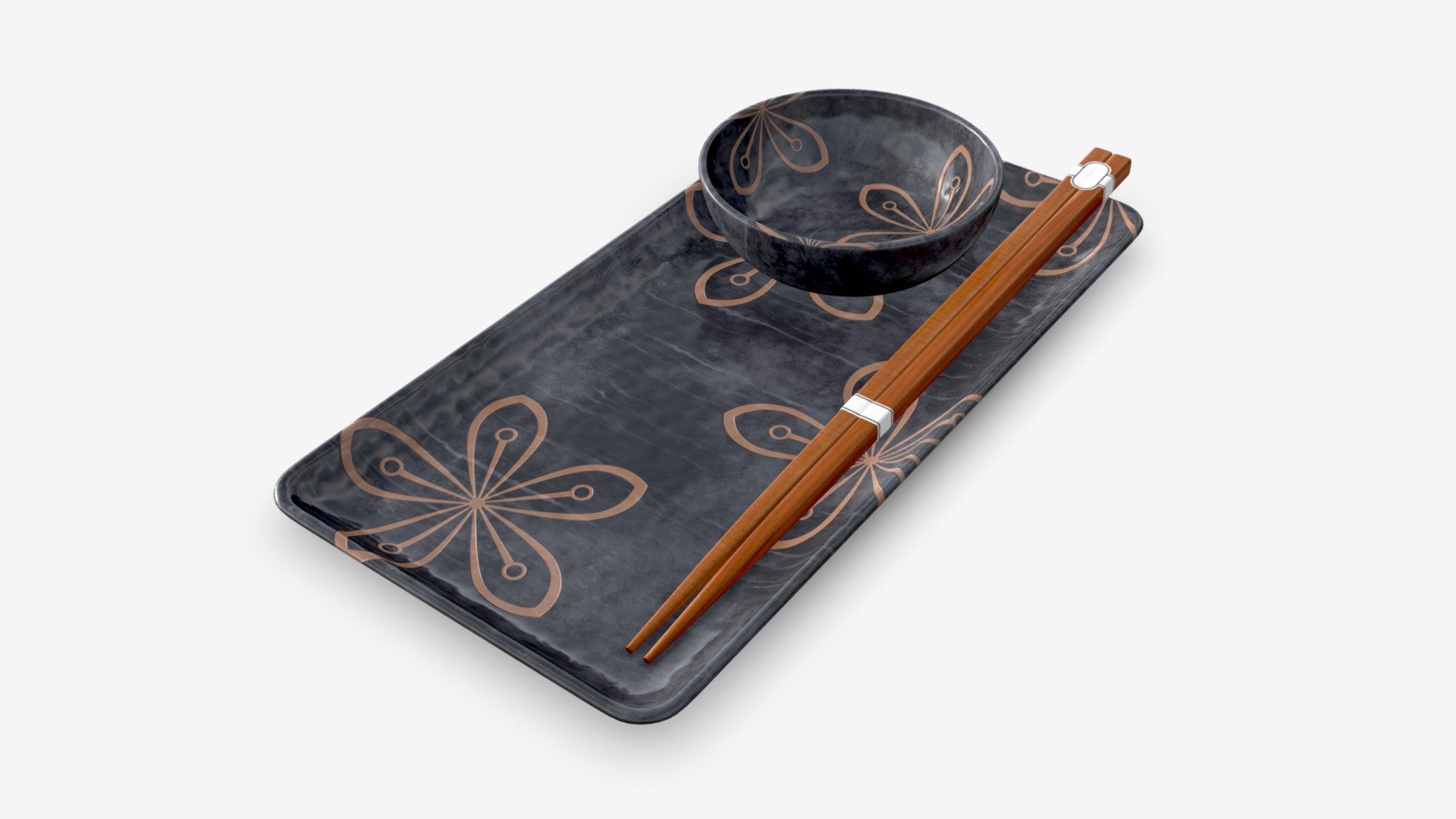Sushi tableware set - Buy Royalty Free 3D model by HQ3DMOD ...