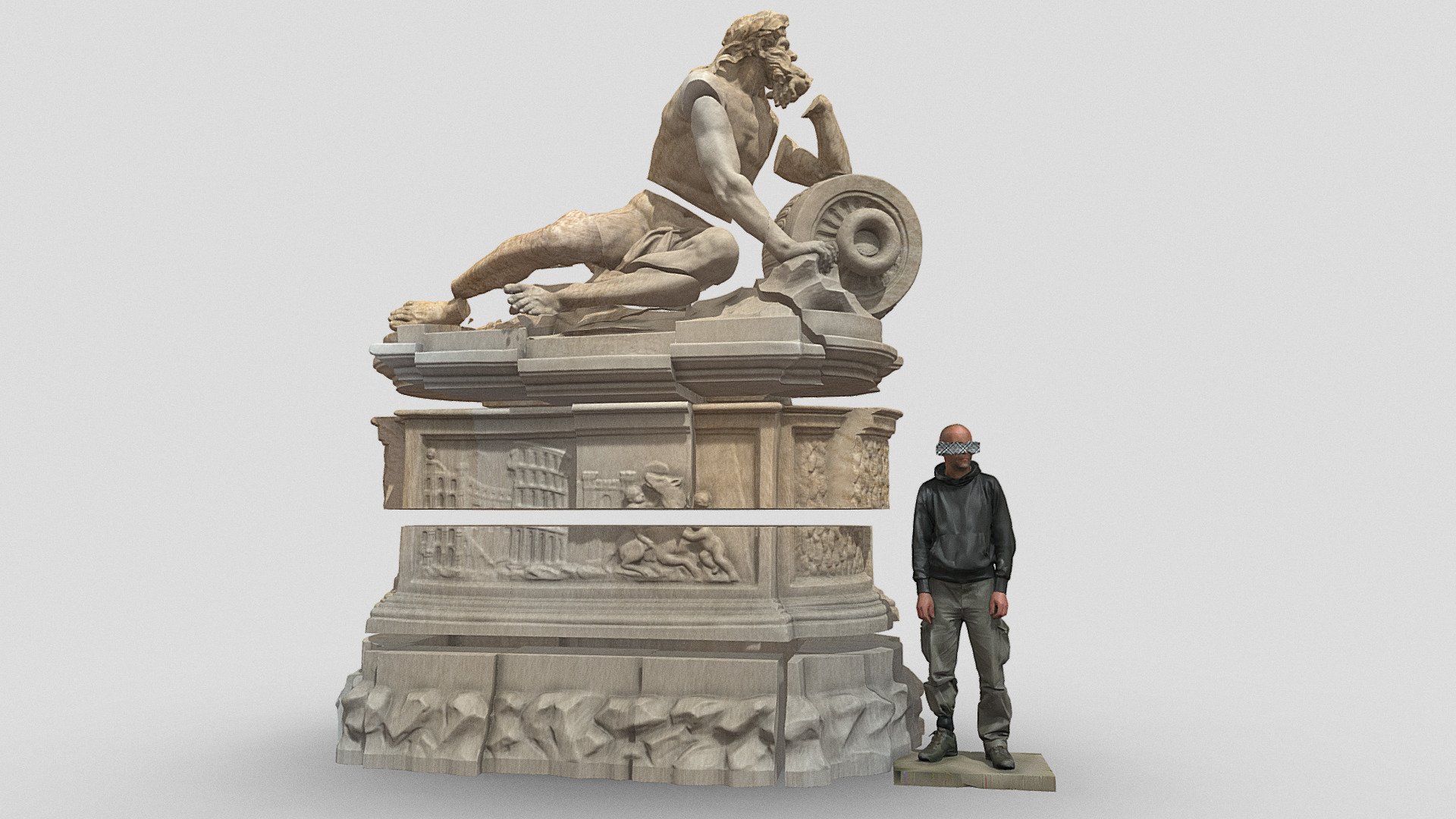 Neptunbrunnen Drucksegmenten - 3D model by gussbronze [da49b78] - Sketchfab