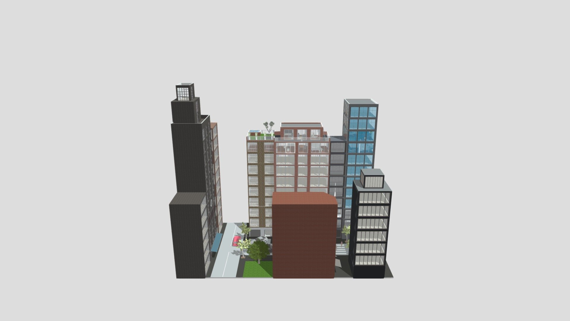 Manhattan - Download Free 3D model by Home Design 3D (@homedesign3d ...