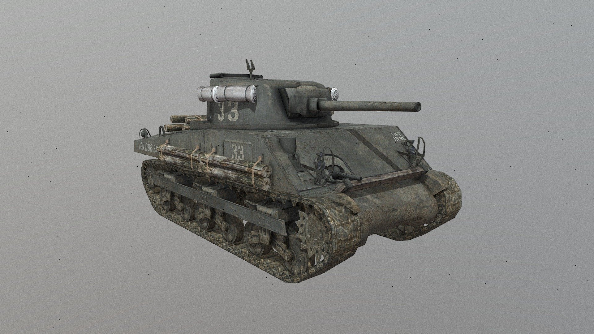 Sherman M4A3 Green Set E - Download Free 3D model by mamont nikita ...