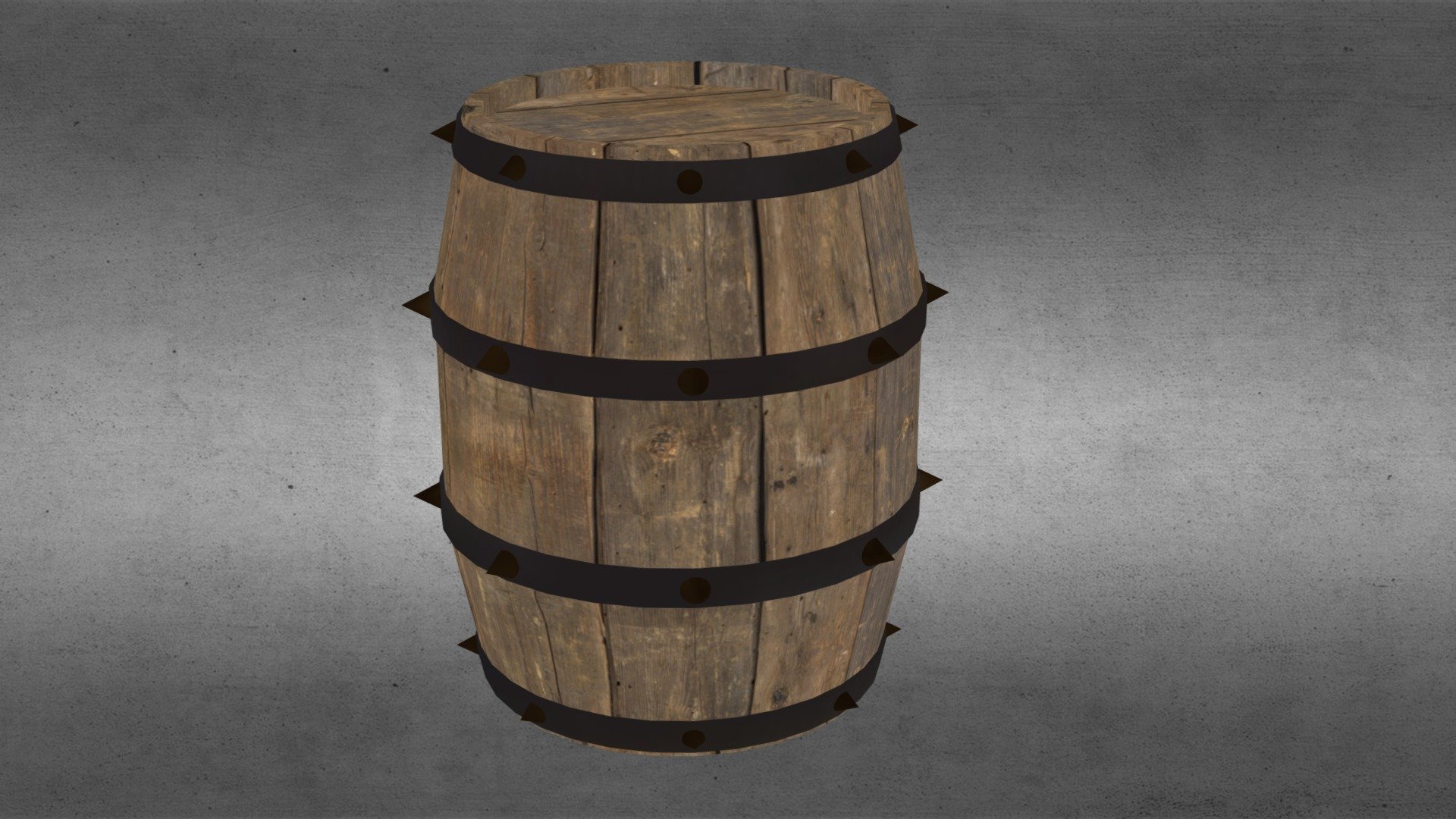 Wooden Barrel With Spikes - Download Free 3D model by Vinny Passmore ...