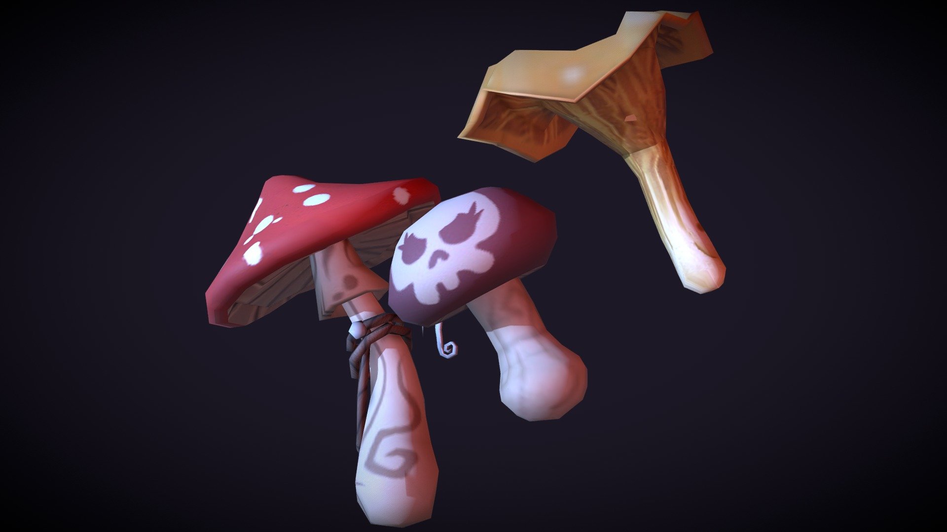 Low Poly Mushrooms - Buy Royalty Free 3D model by Si_302 [da4dc6d ...