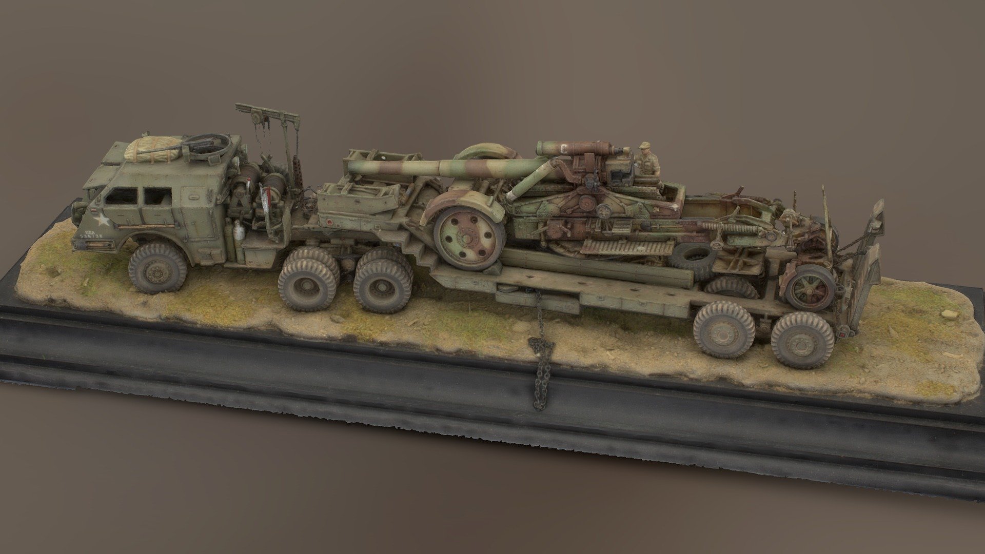 US Dragon tank transporter 1/72 - 3D model by AMAC35 [da51eae] - Sketchfab