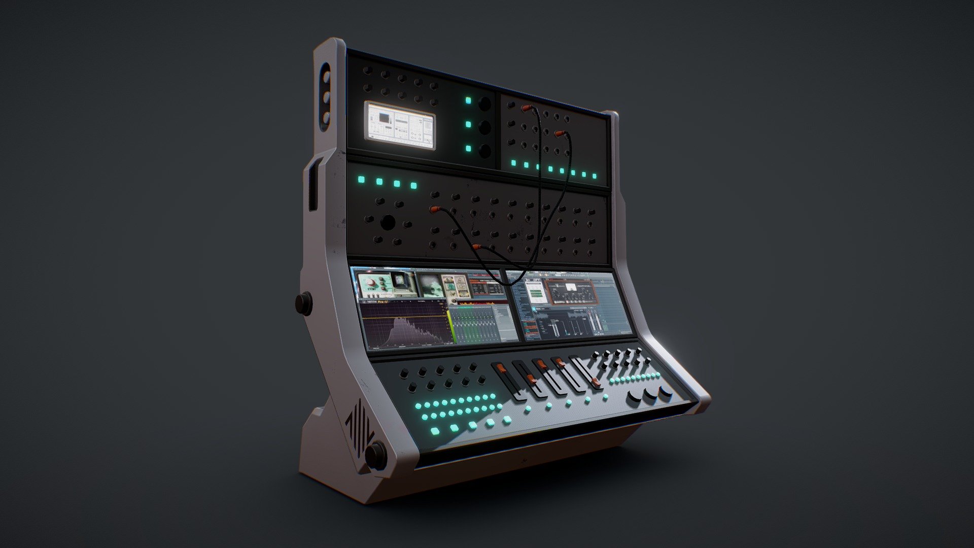 Sci-Fi Synth Machine - Download Free 3D model by Michael V (@bossdeff ...