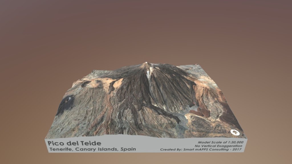 Pico Del Teide 1:30,000 Scale - 3D model by smartmAPPS [da5695d ...