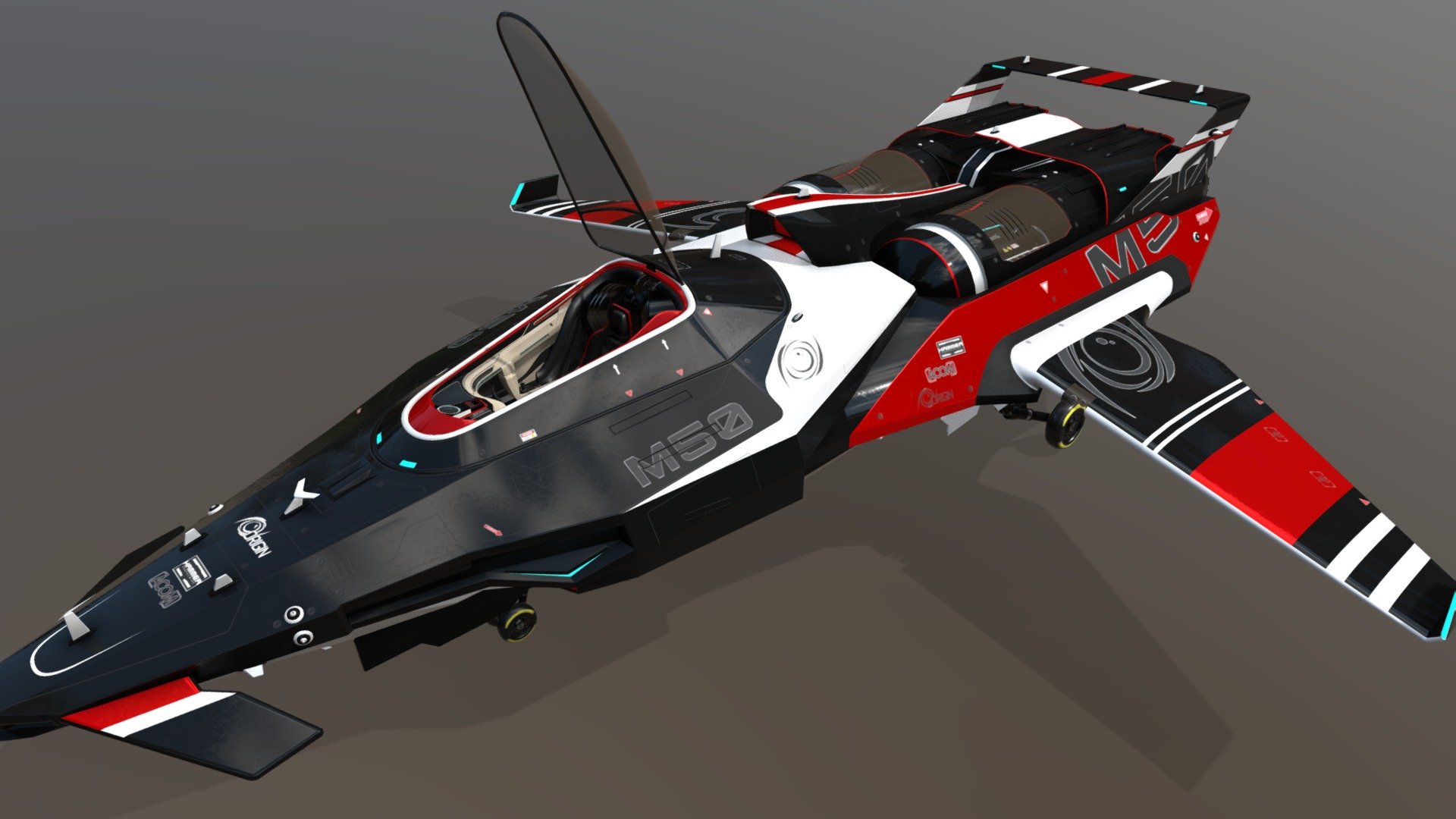 Origin M50 from Star Citizen - 3D model by riyujin [da58d96] - Sketchfab