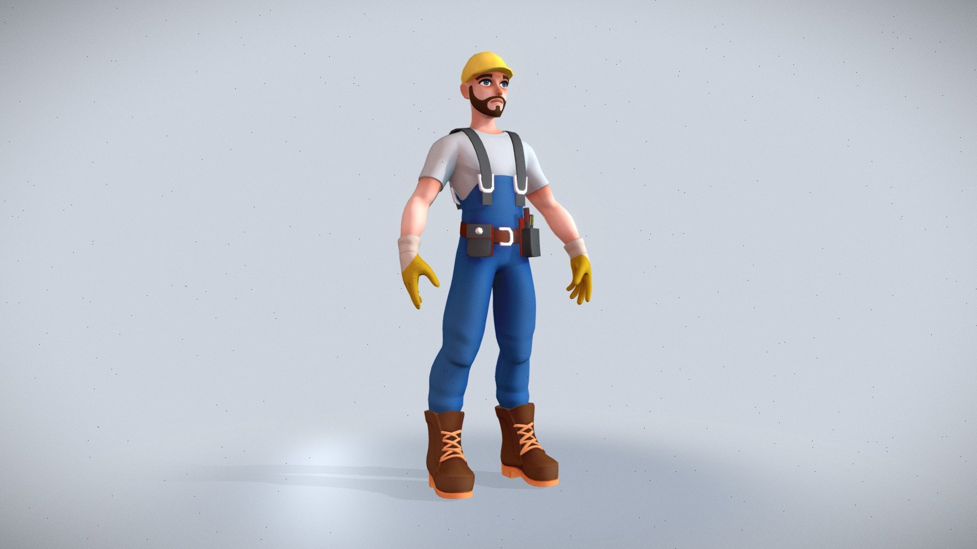 Worker (rigged) - Buy Royalty Free 3D model by Tareqitos [da59aea ...