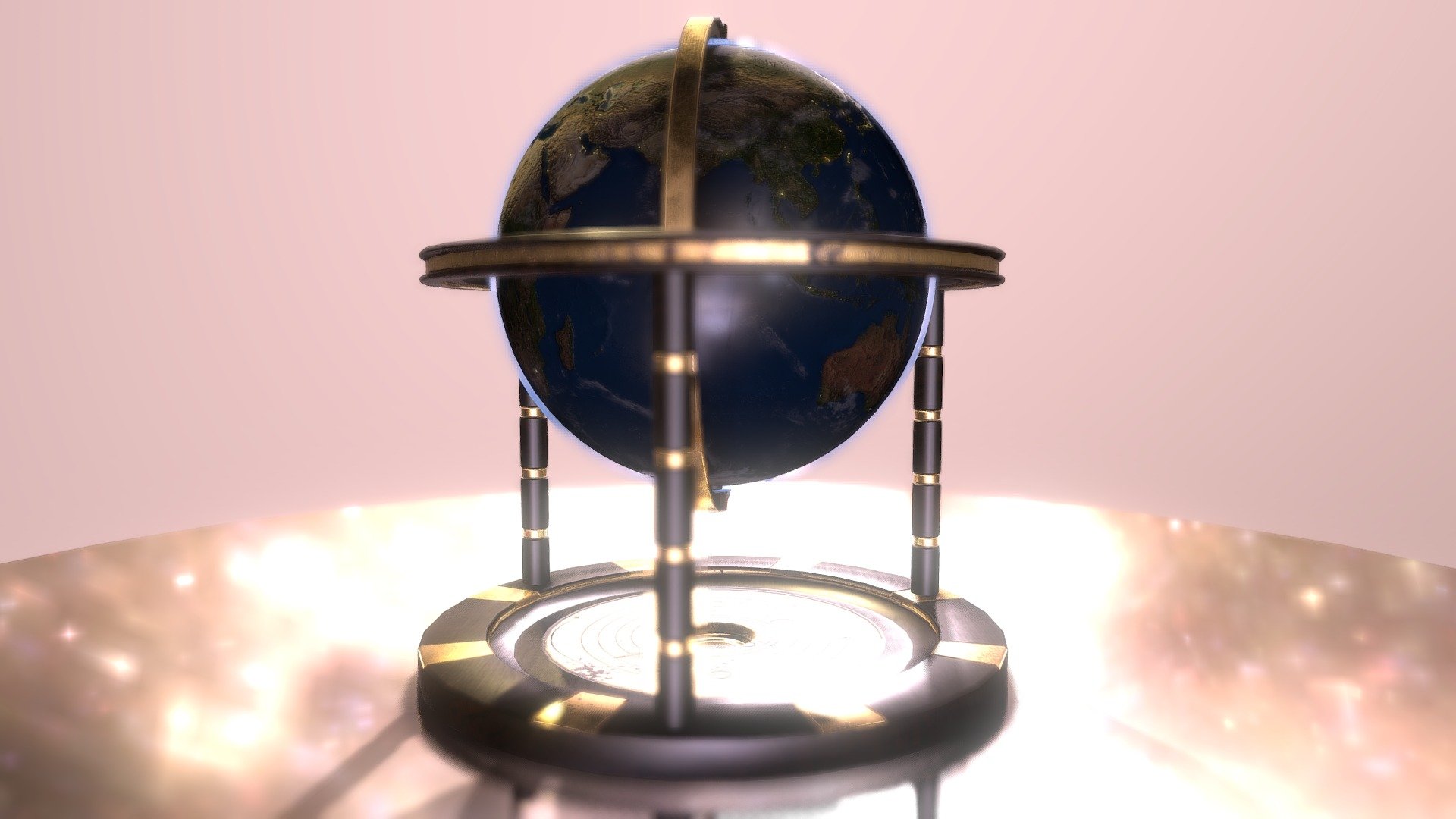 Globe Earth (Clouds & Atmosphere) - 3D model by Canary Games ...