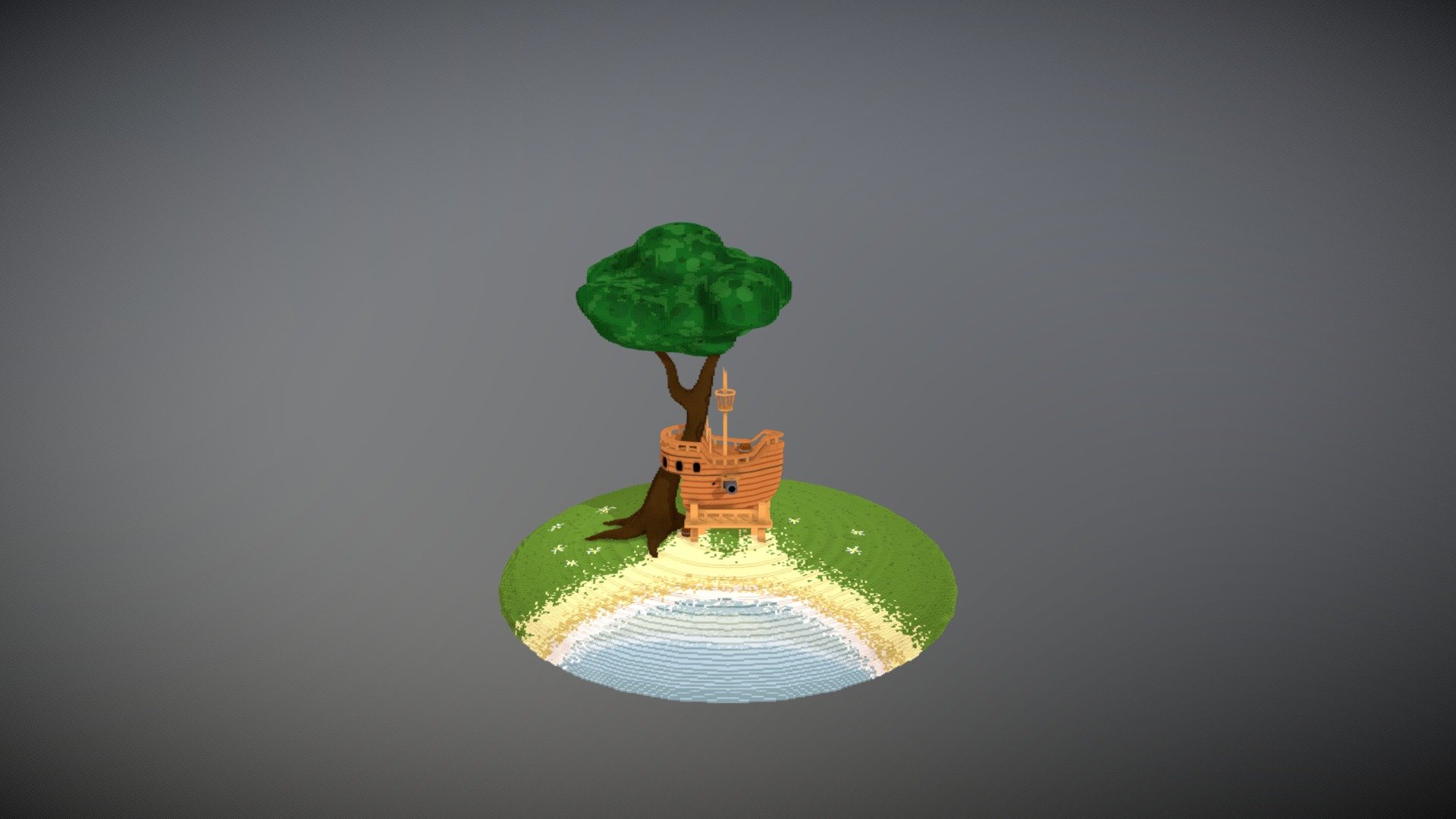 Tree house - 3D model by eberilia [da5ad35] - Sketchfab