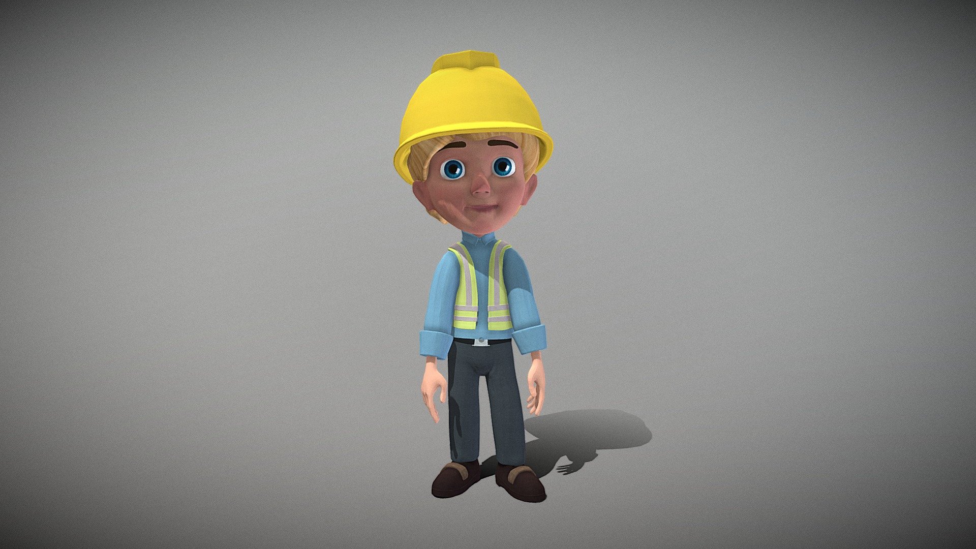 Worker - Buy Royalty Free 3D model by Zhang Shangbin ...